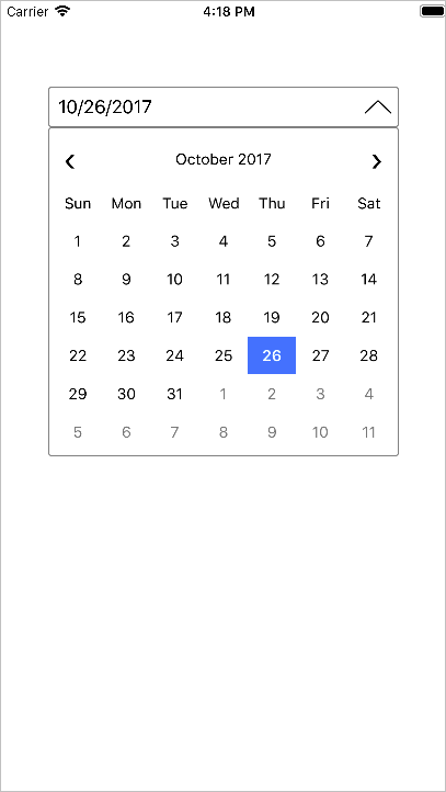 Creating a Custom Date Picker using C1DropDown