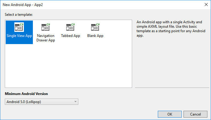 Creating a New Xamarin.Android App