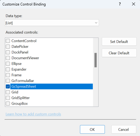 Step 3: Bind Controls to Data Source | Spread WPF