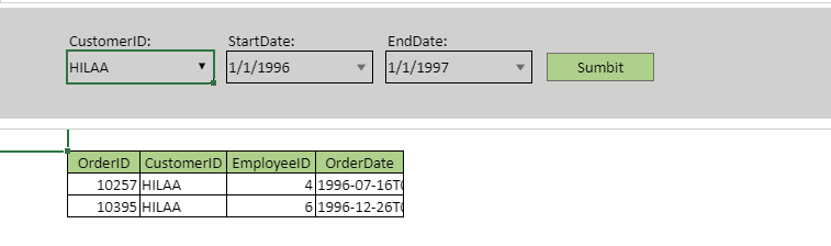 Parameter UI | JavaScript Spreadsheet | SpreadJS