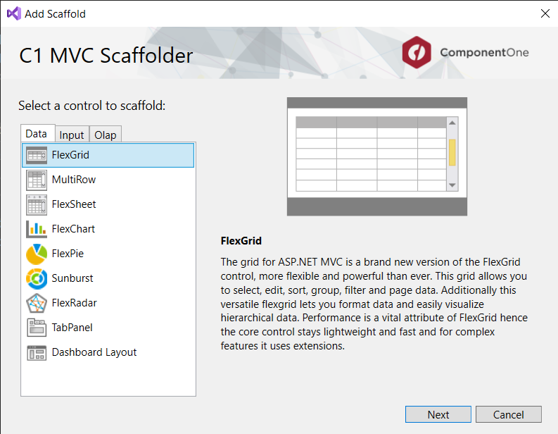How To Add Aspnet Mvc Ui Controls To Your Web Applications Componentone