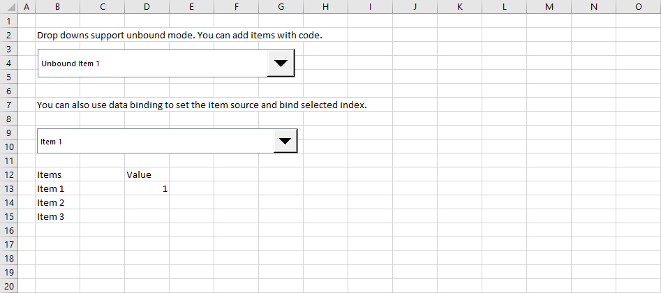 Programmatically Add Form Controls To Excel Spreadsheets In Net C Vb Java Gcdocuments