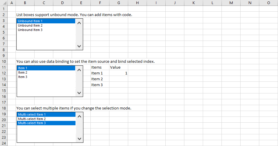 Programmatically Add Form Controls To Excel Spreadsheets In Net C Vb Java Gcdocuments
