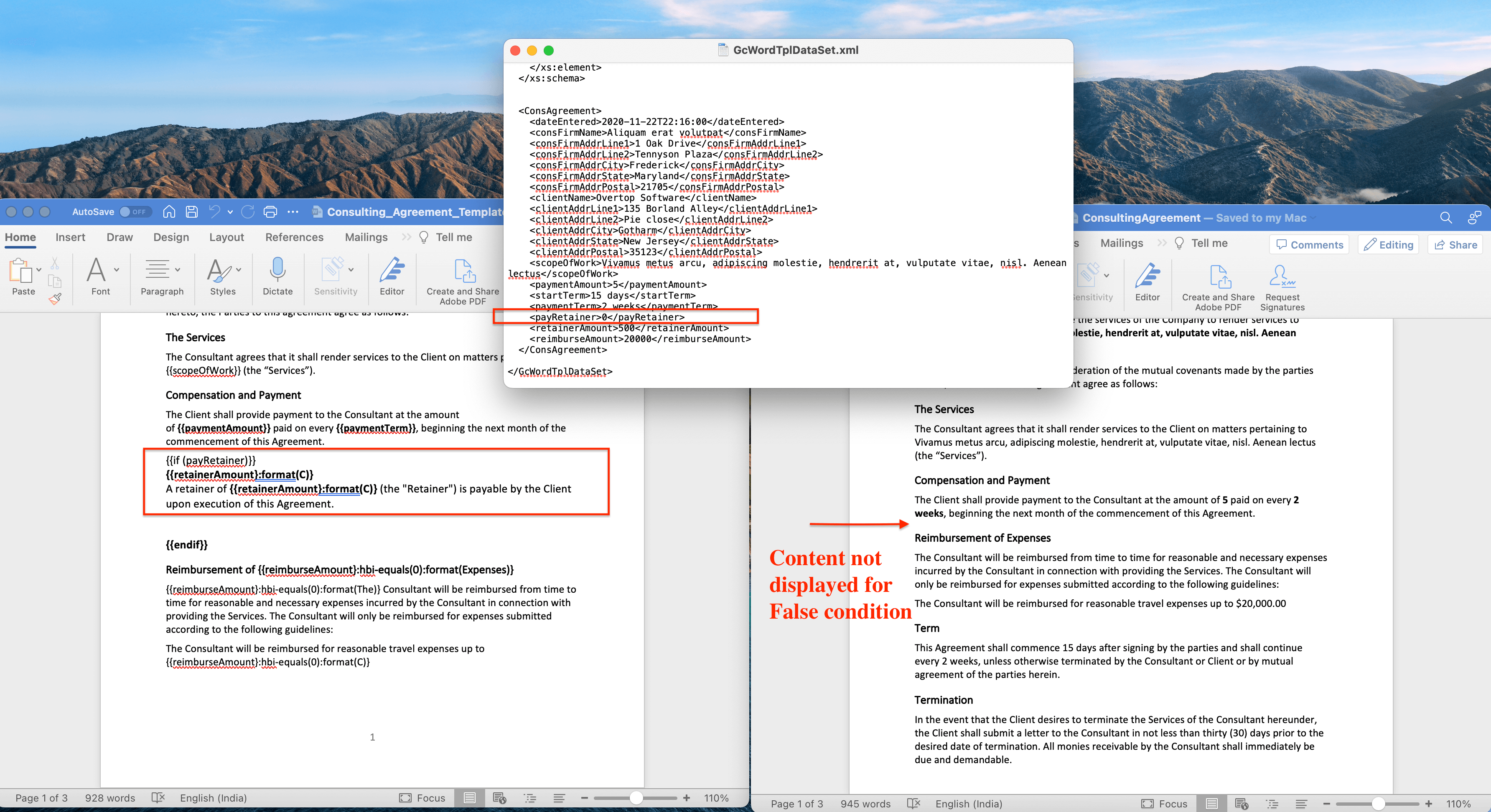 Conditionally show/hide data in C# .NET .docx Word Report Templates ... Conditionally show/hide data in C# .NET .docx Word Report Templates ...