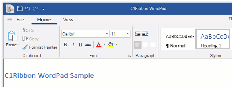How To Add A C Net Ribbon Control To Your Winforms App Componentone