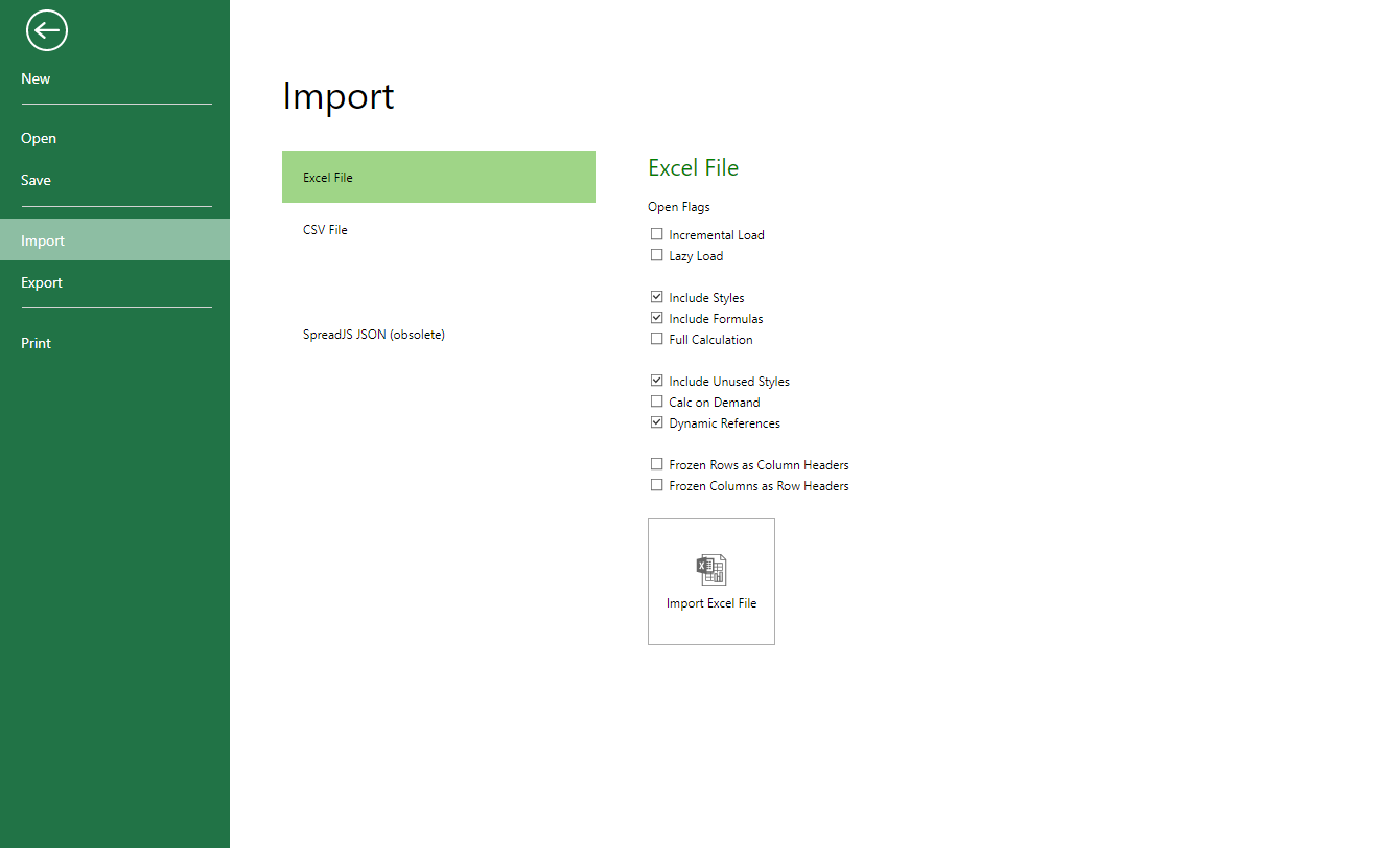 New Javascript Spreadsheet File Formats In Spreadjs V16 1272