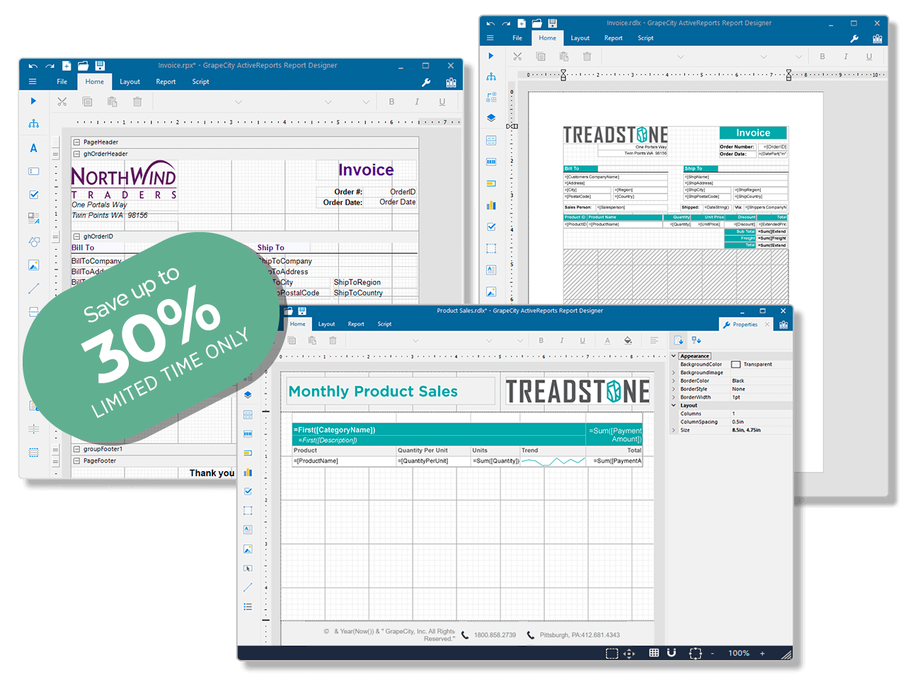 .NET Web Report Designer | Web-Based Reporting Tool | ProDesigner ...