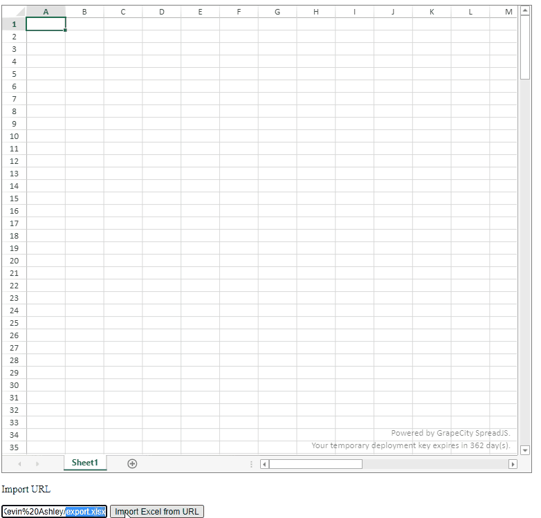 How To Read Excel Xlsx Files From A Url Using Javascript Spreadjs