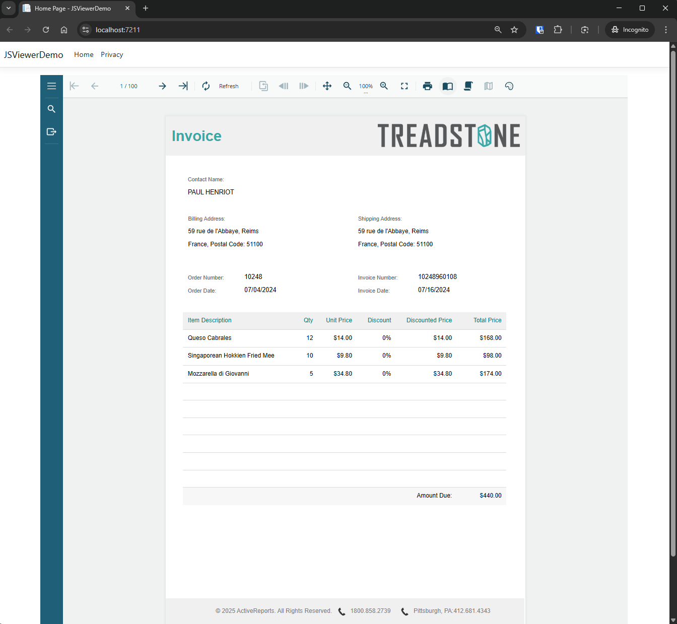 How To Build An Aspnet Mvc Report Viewer Application Activereports
