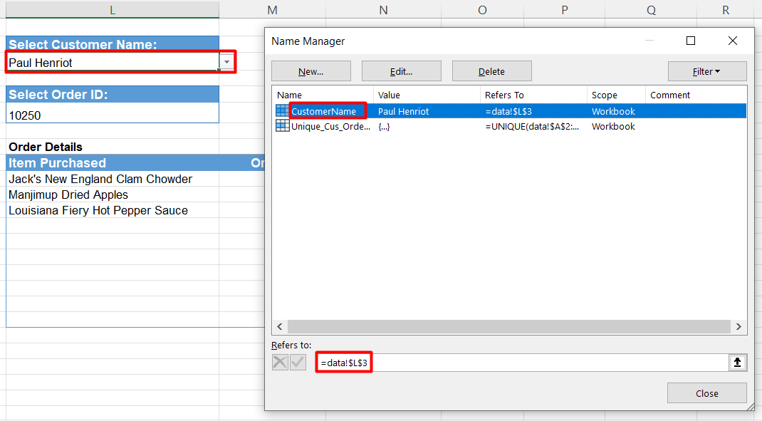How To Build Dependent Lists Using Excel Dynamic Functions In C Net Document Solutions