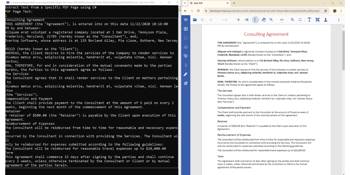 How To Programmatically Extract Text From A Pdf File Using C Net Document Solutions