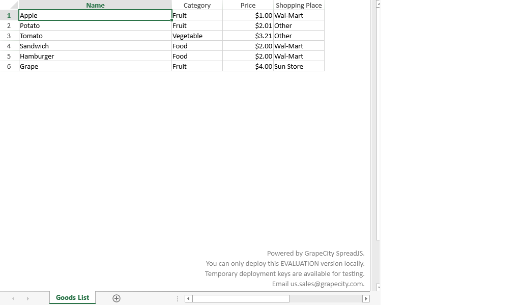 How To Add A React Excel Xlsx Viewer To Your Web Application Spreadjs 8715