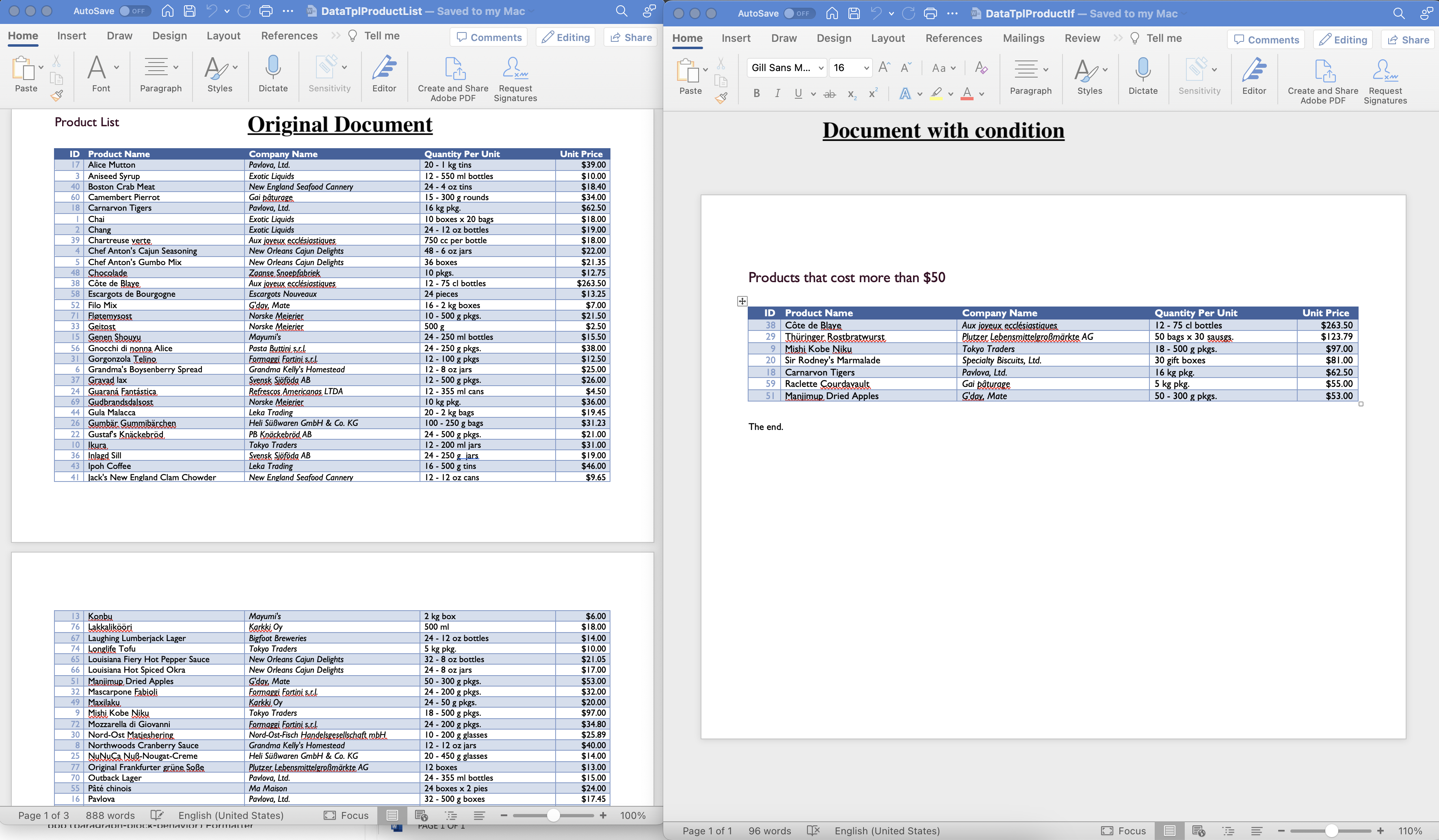 Conditionally show/hide data in C# .NET .docx Word Report Templates ... Conditionally show/hide data in C# .NET .docx Word Report Templates ...