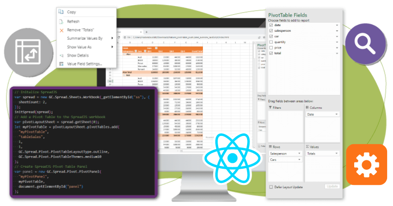 How To Add A React Pivot Table To Your Web Application Spreadjs