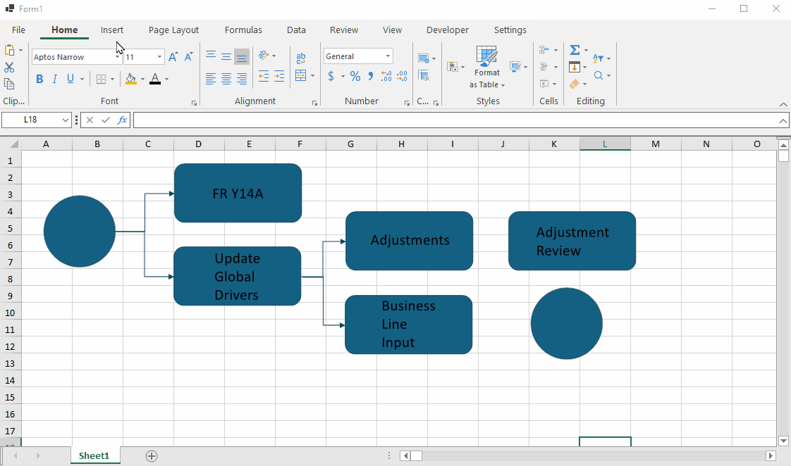 How To Create A Flowchart In Your C Net Spreadsheet Application Spreadnet