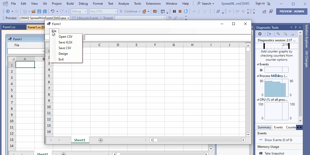 How To Import And Export Csv Files Using Winforms C And Vbnet Spreadnet