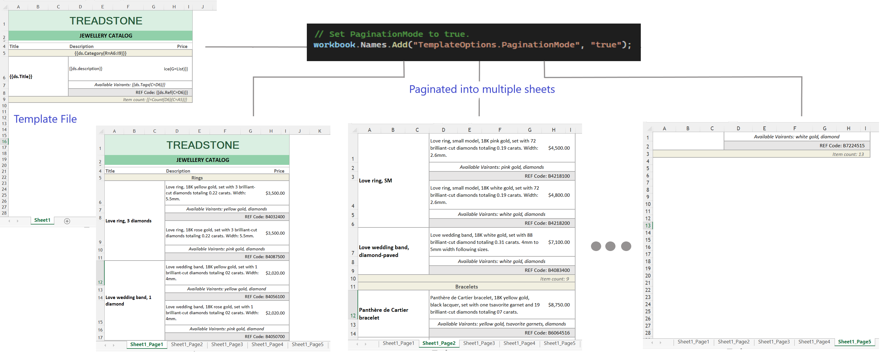 Build Paginated Reports Using Excel Xlsx Templates In C Net Gcdocuments