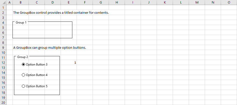 Programmatically Add Form Controls To Excel Spreadsheets In Net C Vb Java Gcdocuments
