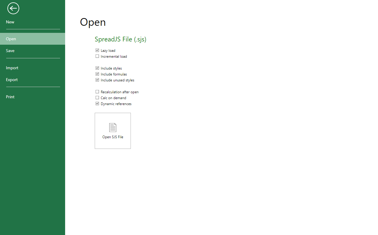 New Javascript Spreadsheet File Formats In Spreadjs V16 1689