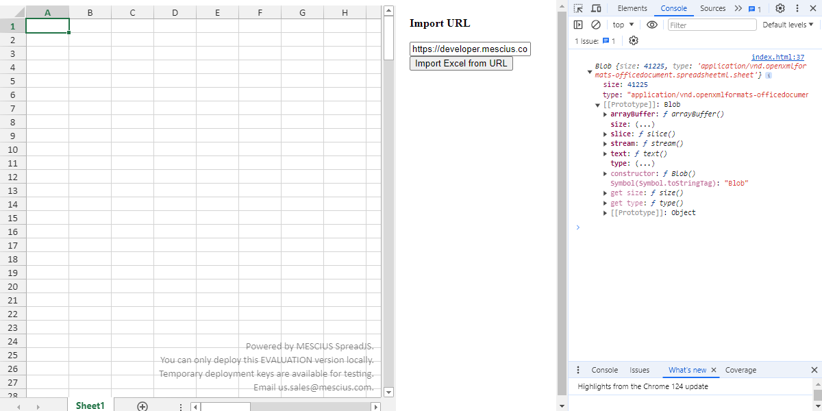 How To Read Excel Xlsx Files From A Url Using Javascript Spreadjs