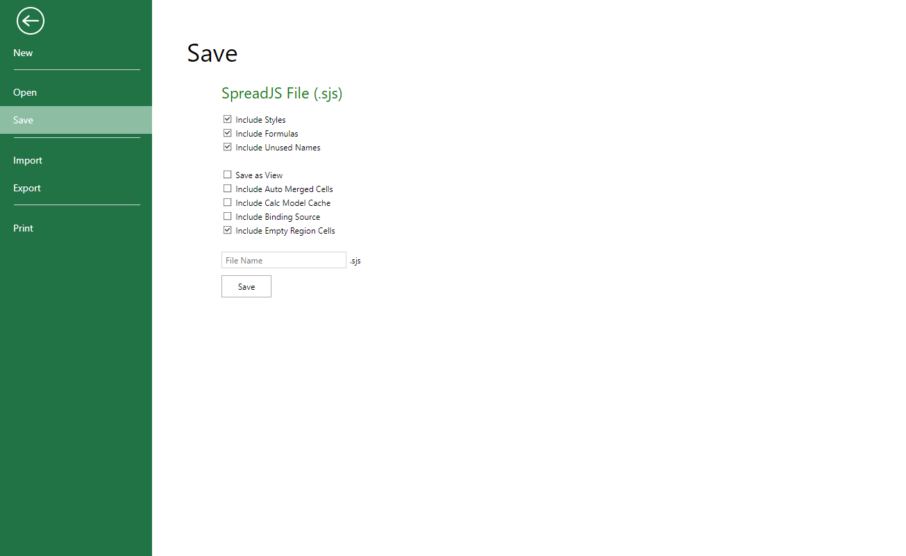 New Javascript Spreadsheet File Formats In Spreadjs V16