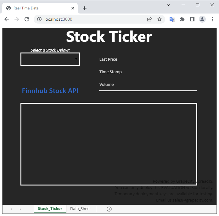 How to Incorporate Real-Time Data in a JavaScript Spreadsheet | SpreadJS How to Incorporate Real-Time Data in a JavaScript Spreadsheet | SpreadJS